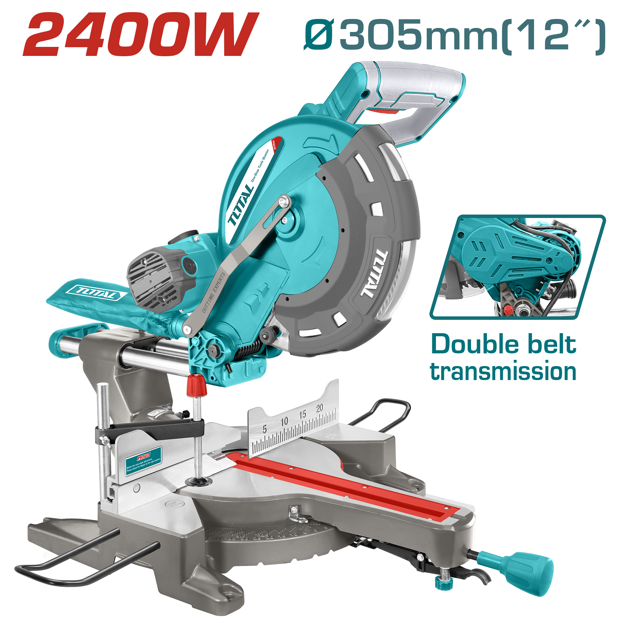 Total tools Mitre saw 12" 2400 w - TS42183057