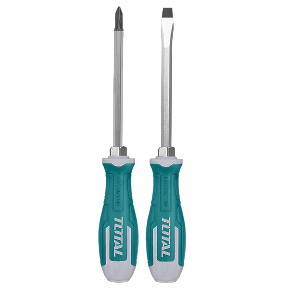 TOTAL TOOLS 2Pcs go-through screwdriver set-THGSS2206