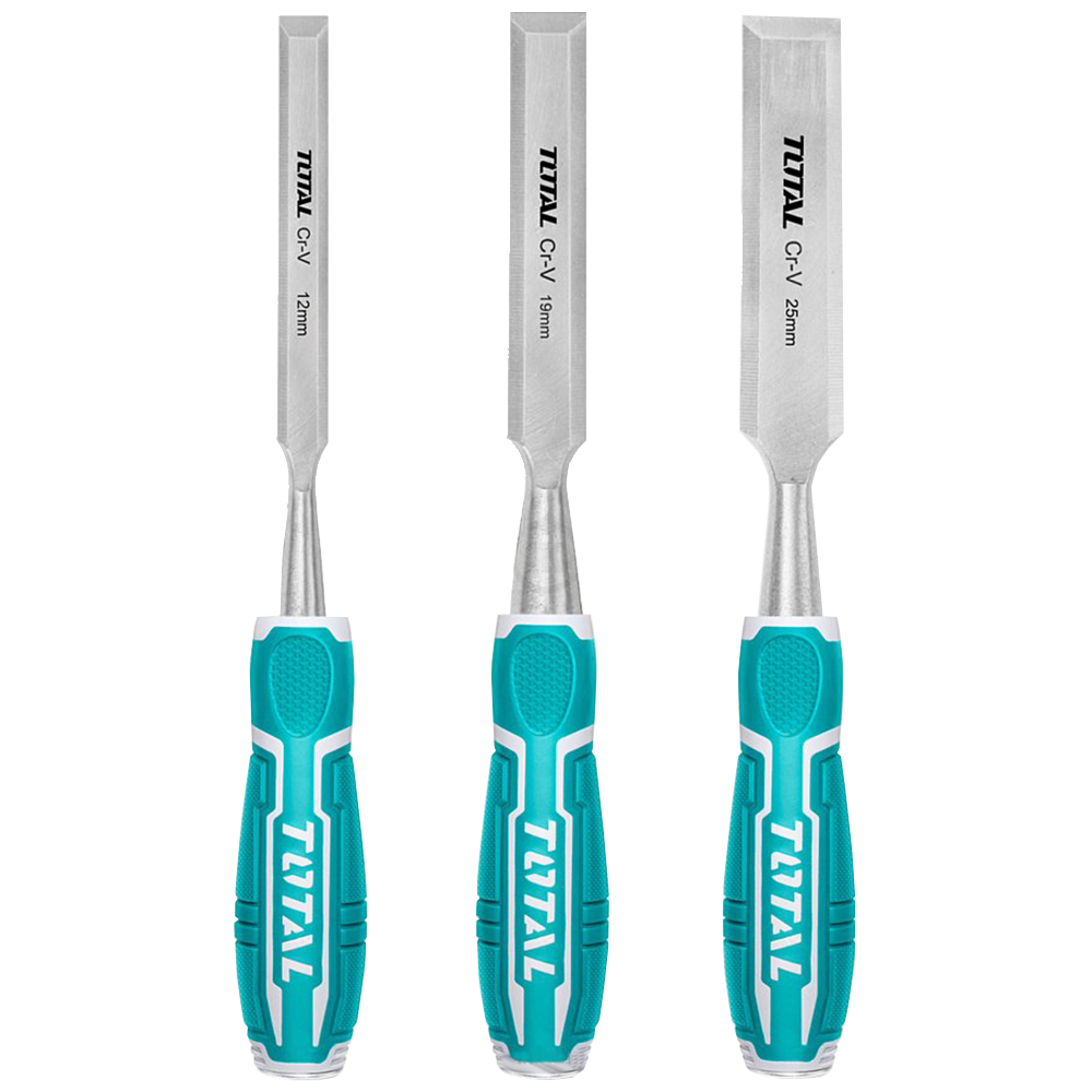 TOTAL TOOLS 3 Pcs wood chisel set THT41K0302