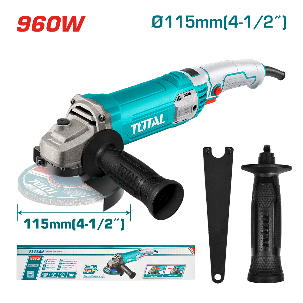 Total tools Angle grinder 4.5" 960 W - TG10911576
