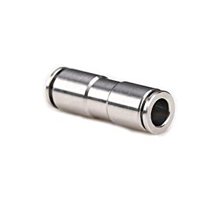 Pneumatic Metal Straight Connector 6mm to 6mm Tube – Model MPUC6