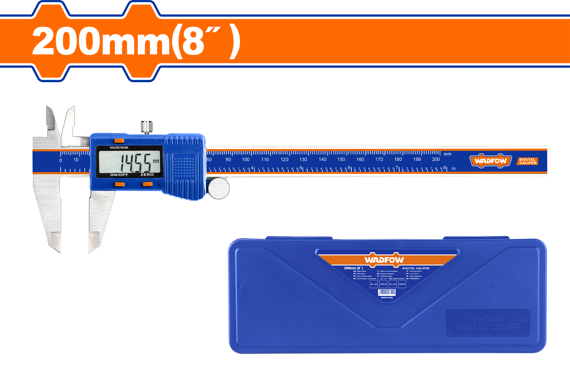وادفو بوكليز ديجيتال 8 بوصه لقياس من 0 - 200 مم WVC2B20