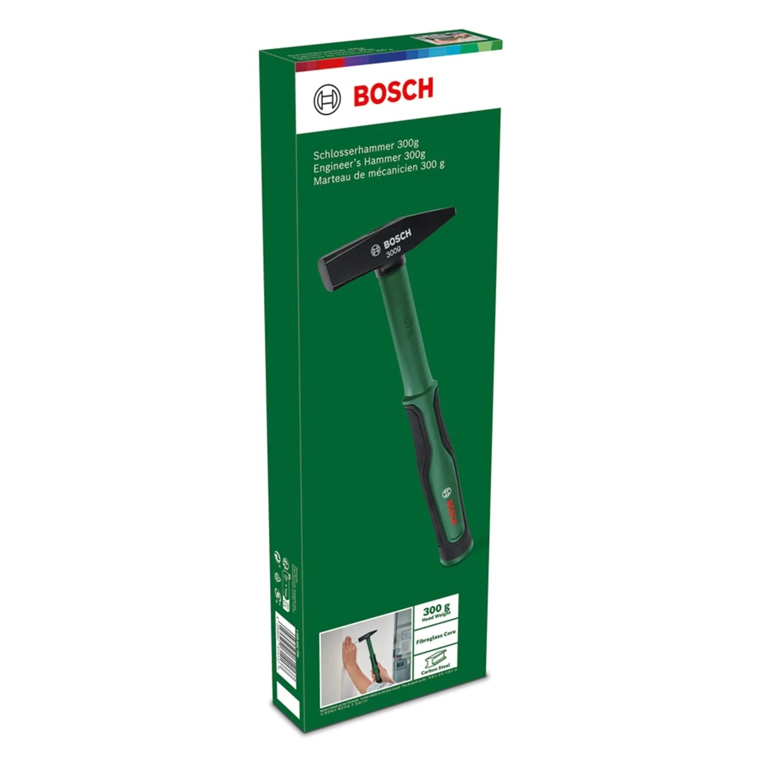 Bosch Engineer's Hammer 300 g , Fiberglass handle - 1600A027PH
