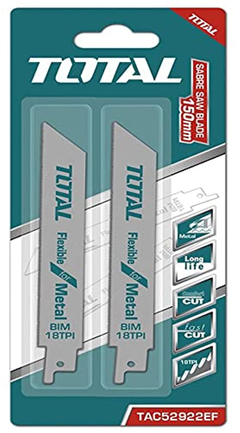 TOTAL TOOLS 2pcs Reciprocating saw blade for metal - TAC52922EF