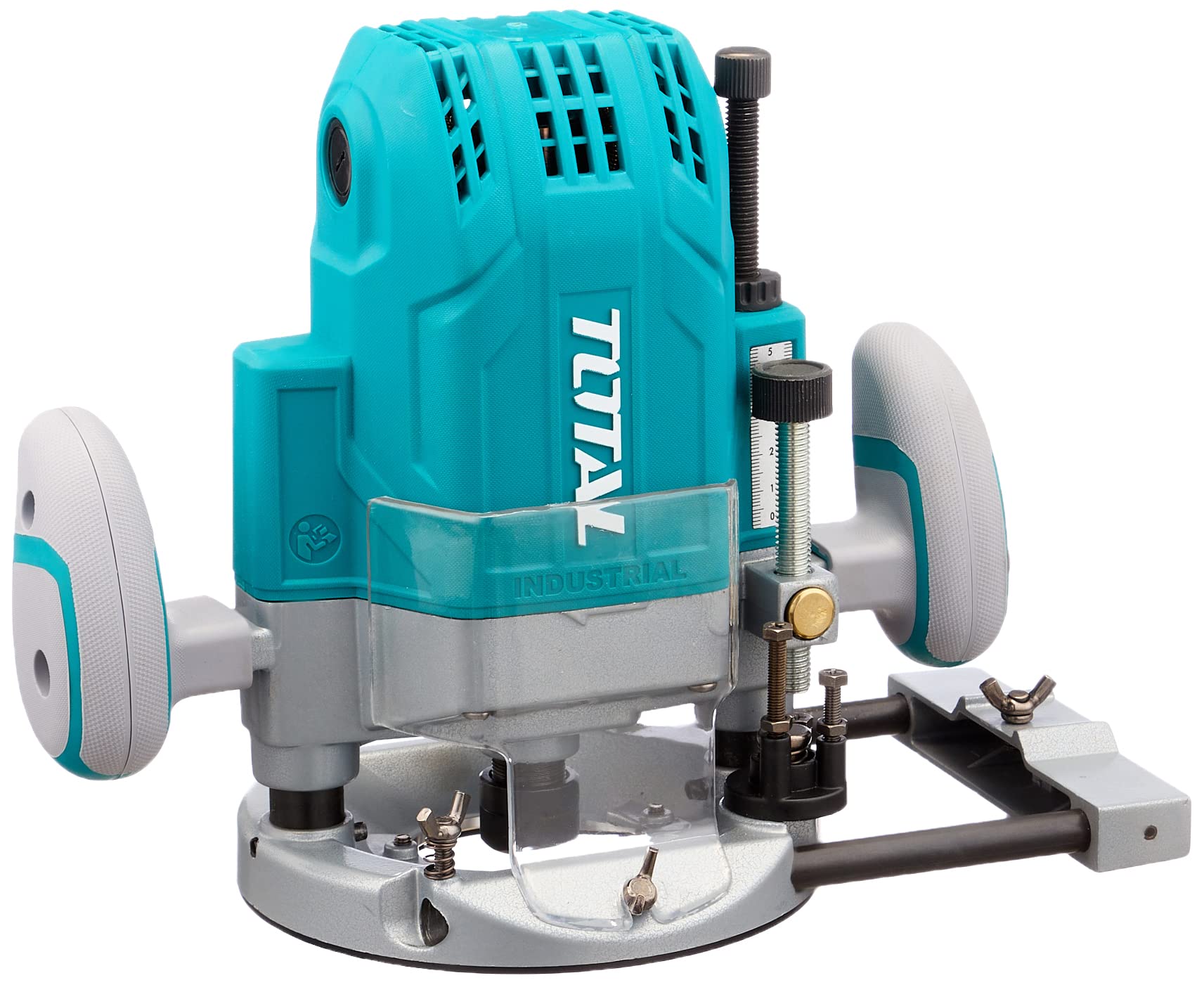 توتال تولز راوتر 1600 وات مقاسات كولت : 6 مم، 8 مم، 12 مم ، عمق : 0–60